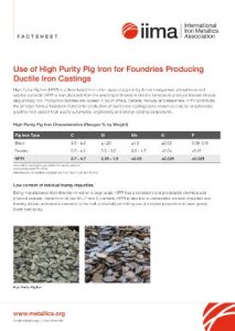 Pig iron production|International Iron Metallics Association (IIMA)